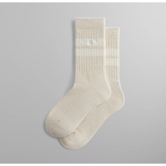 Kith | Accessories | Nwt Kith Stripe Crew Socks With Script Embroidery ...